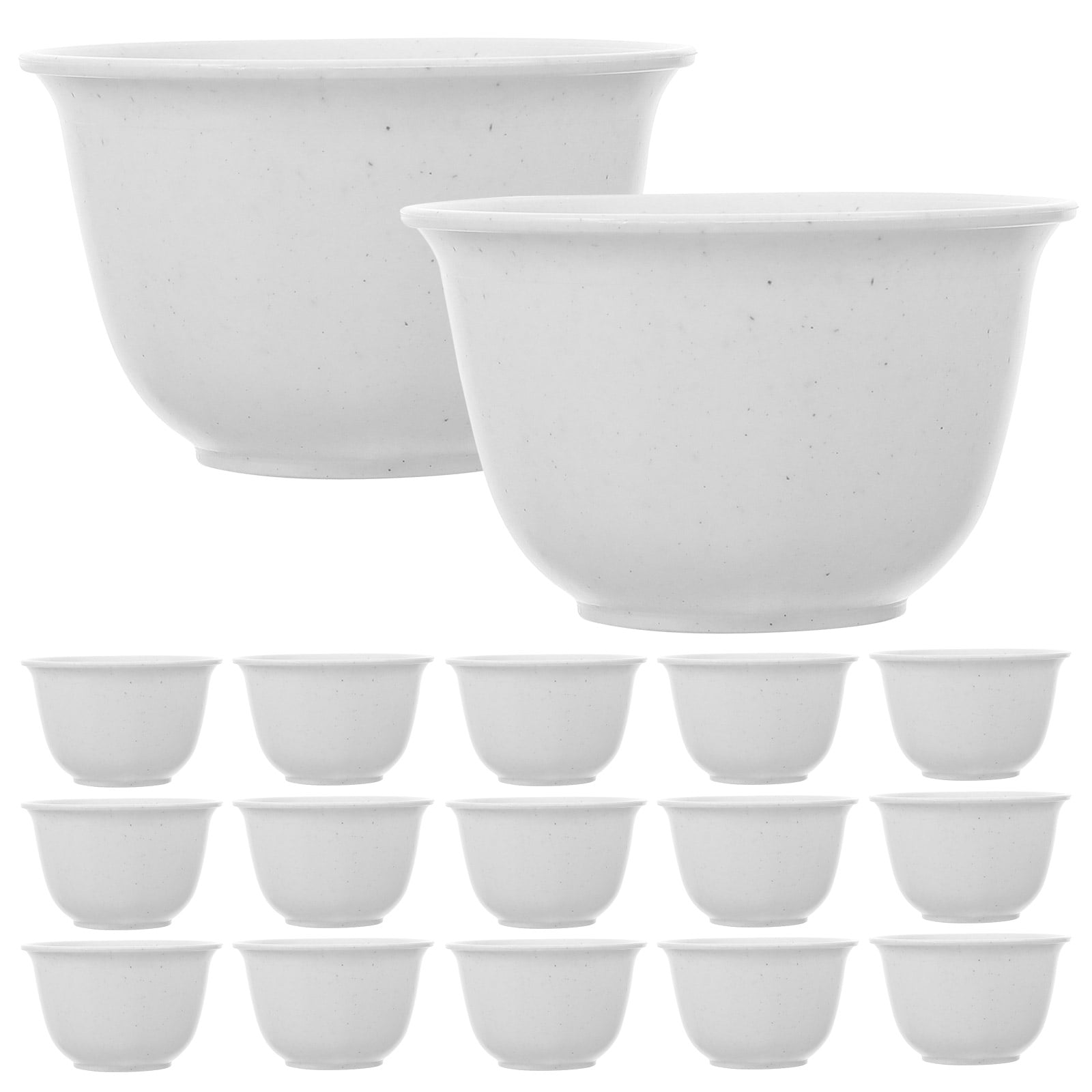 HEMOTON Elegant White Tea Cups for Kung Fu Tea Tasting Made of Husk ...
