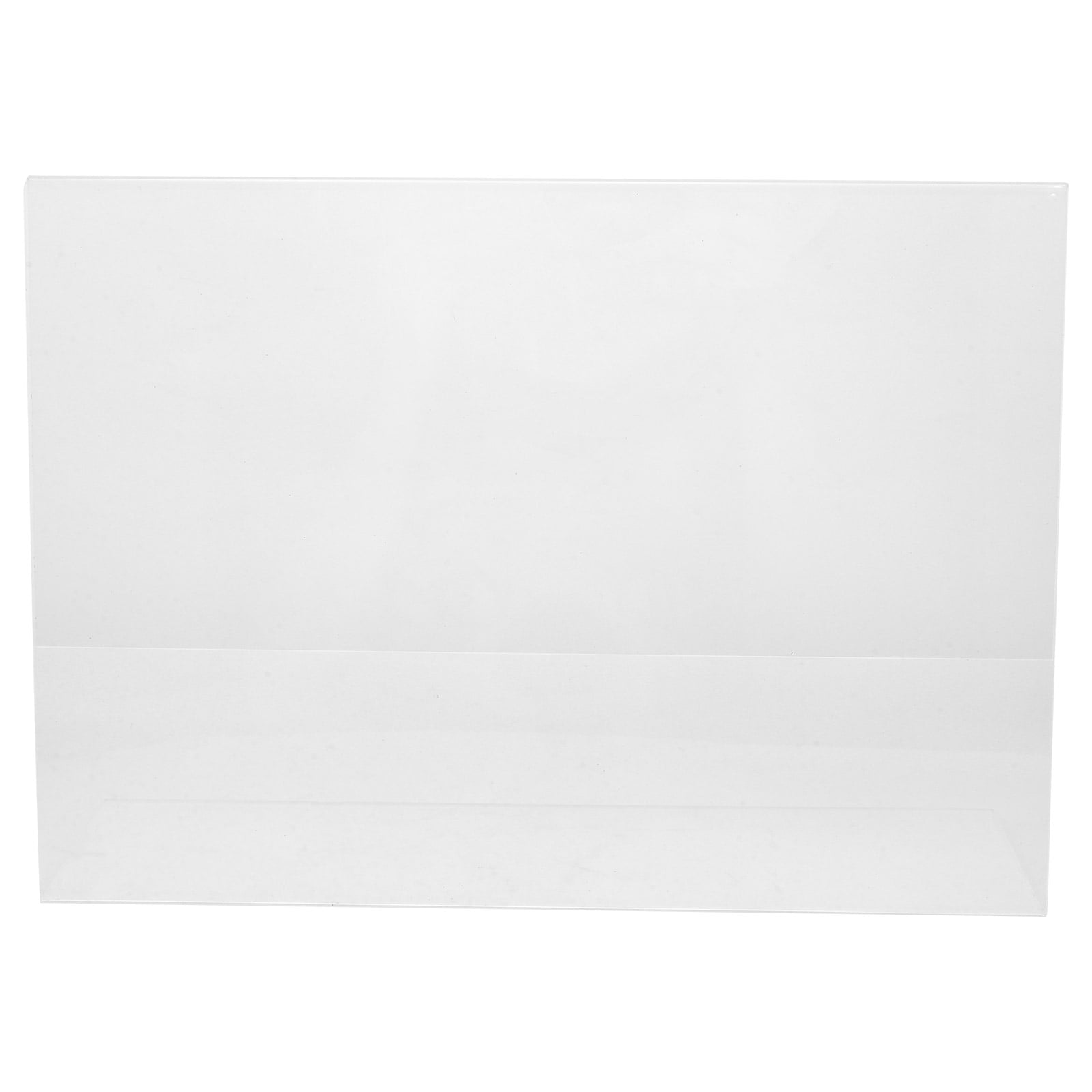 EXHUMKY Acrylic L Shaped Table Sign Holder with Base Transparent ...