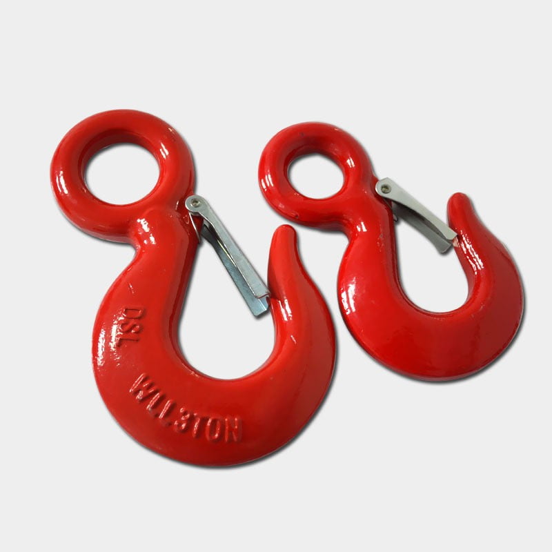BERTDOMD Alloy Steel Eye Slip Hook Swivel Rigging Lifting Hooks Bearing Capacity 2T for Factory ...