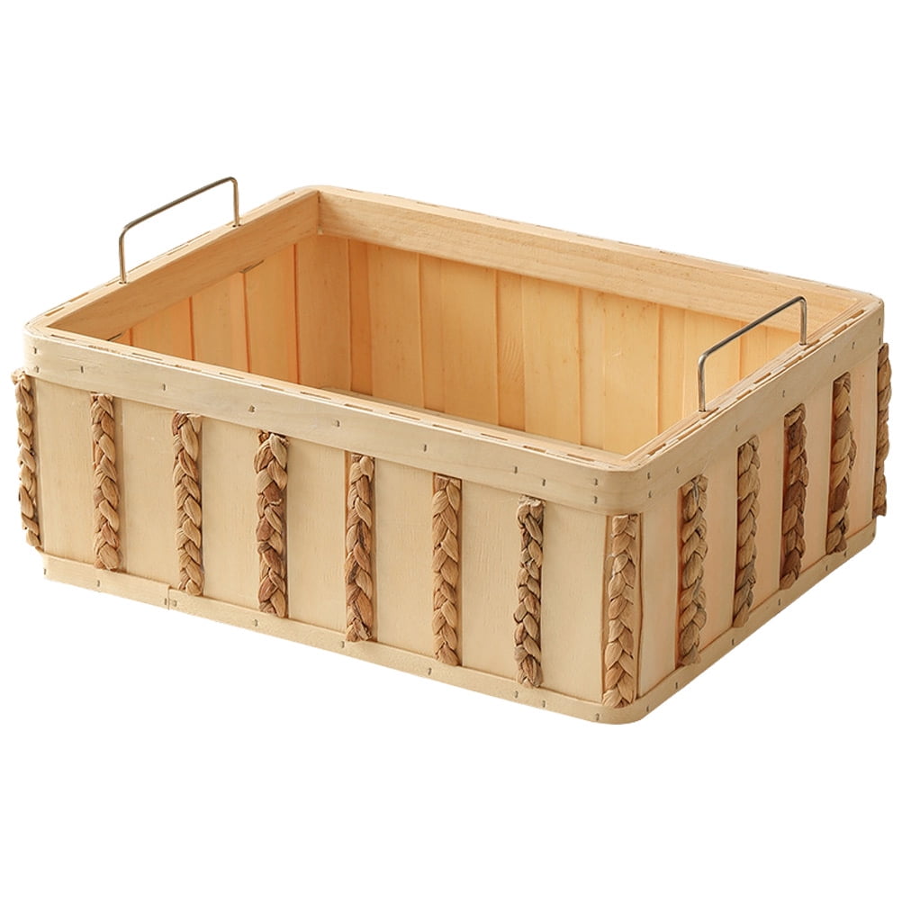 BERTDOMD Basket Vintage Sundries Storage Case Office Handle Design ...