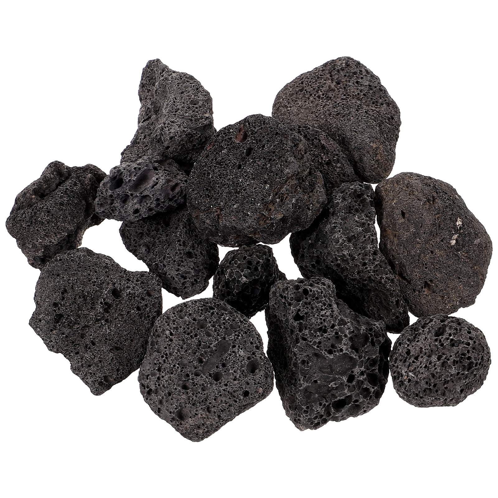 BERTDOMD Natural Black Volcanic Stones for Aquarium and Garden ...