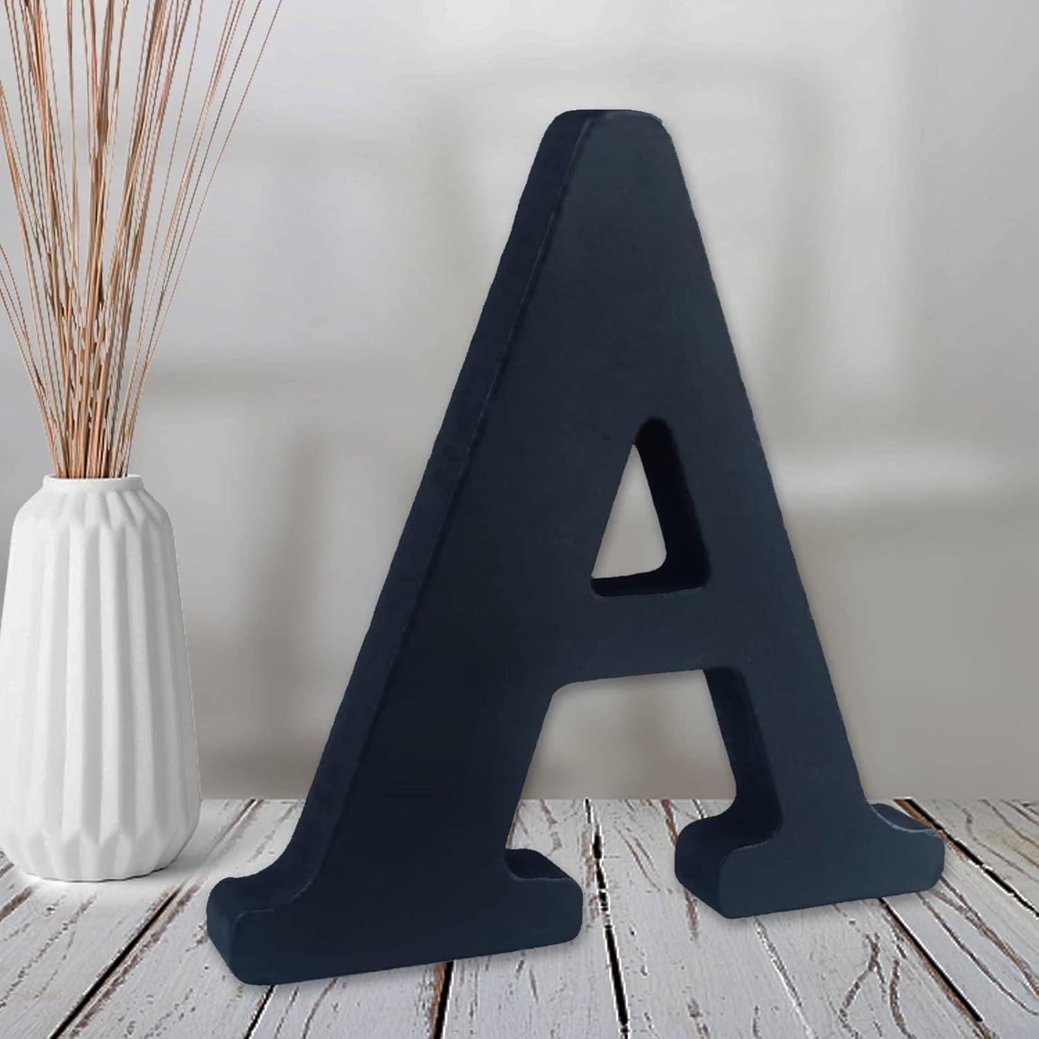 BERTDOMD Black Wooden Letters For Wall Decor Decorative Standing ...