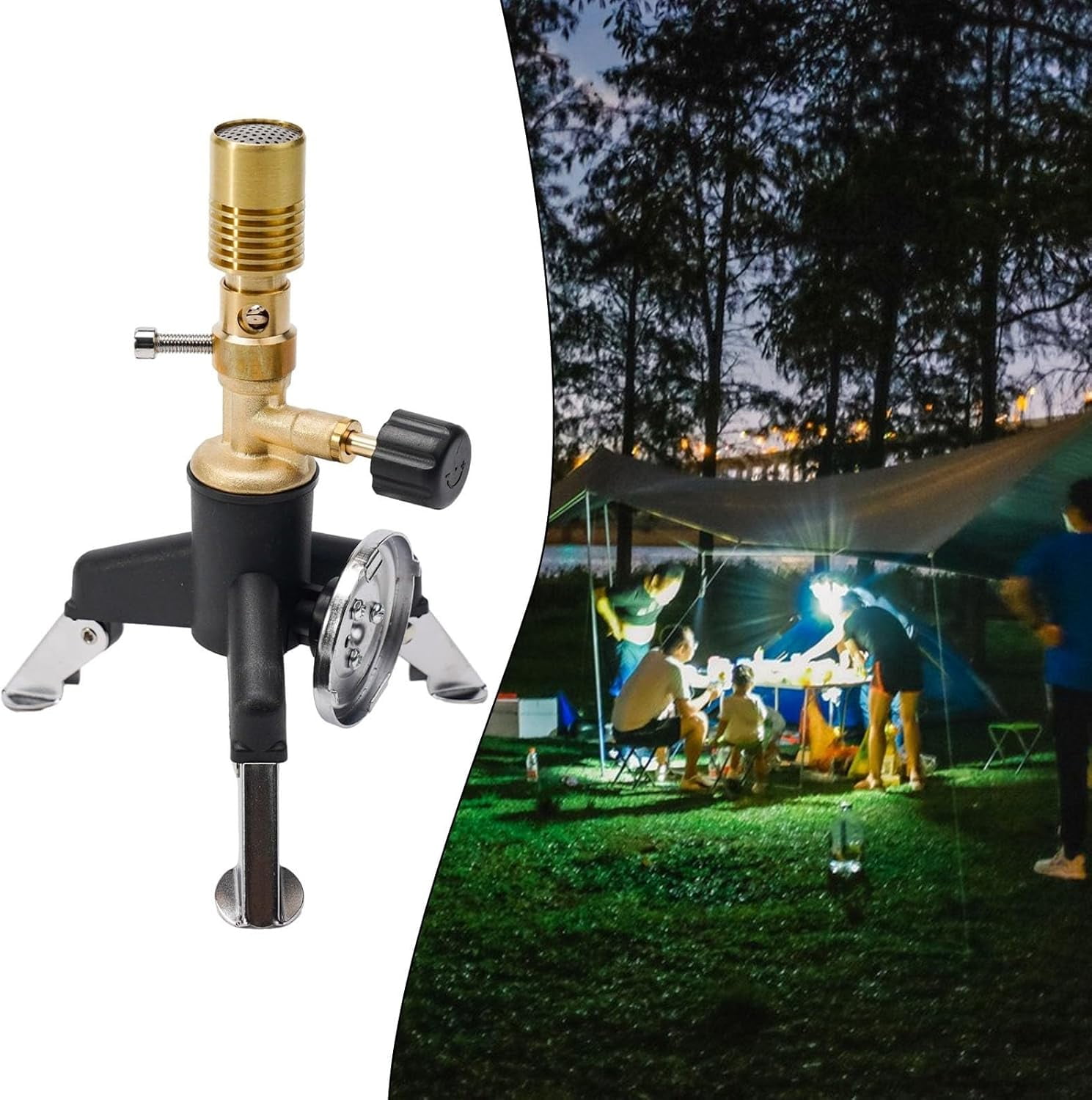 BERTDOMD Bunsen Burner Brass Bunsen Burner Multifunctional And Portable ...