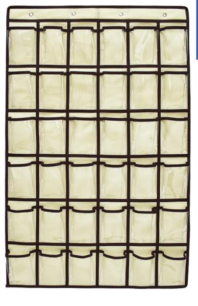 BERTDOMD Classroom Pocket Chart Organizer 36 Pockets Phone Calculator ...