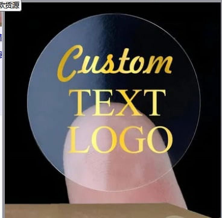 BERTDOMD Clear Circle Stickers 600pcs 10 Sheet Transparent Adhesive ...