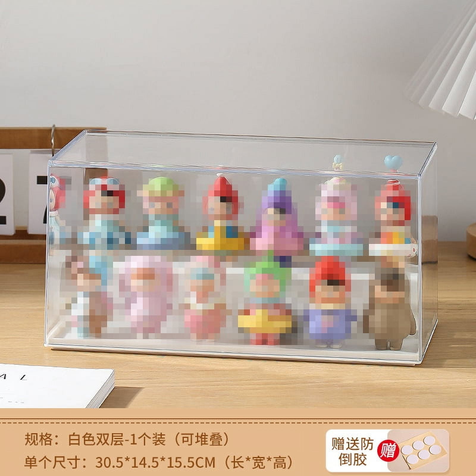 BERTDOMD Clear Layered Display Case Box Miniature Figurines Display ...