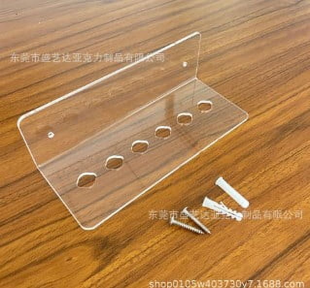 HEMOTON Wall Mount Hair Tool Organizer Acrylic Shear Holder for Stylist ...