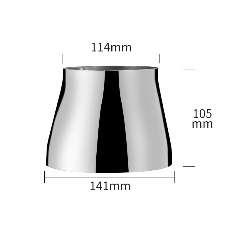 EXHUMKY Stainless Silver Flagpole Section Adapter Hardware Concentric ...