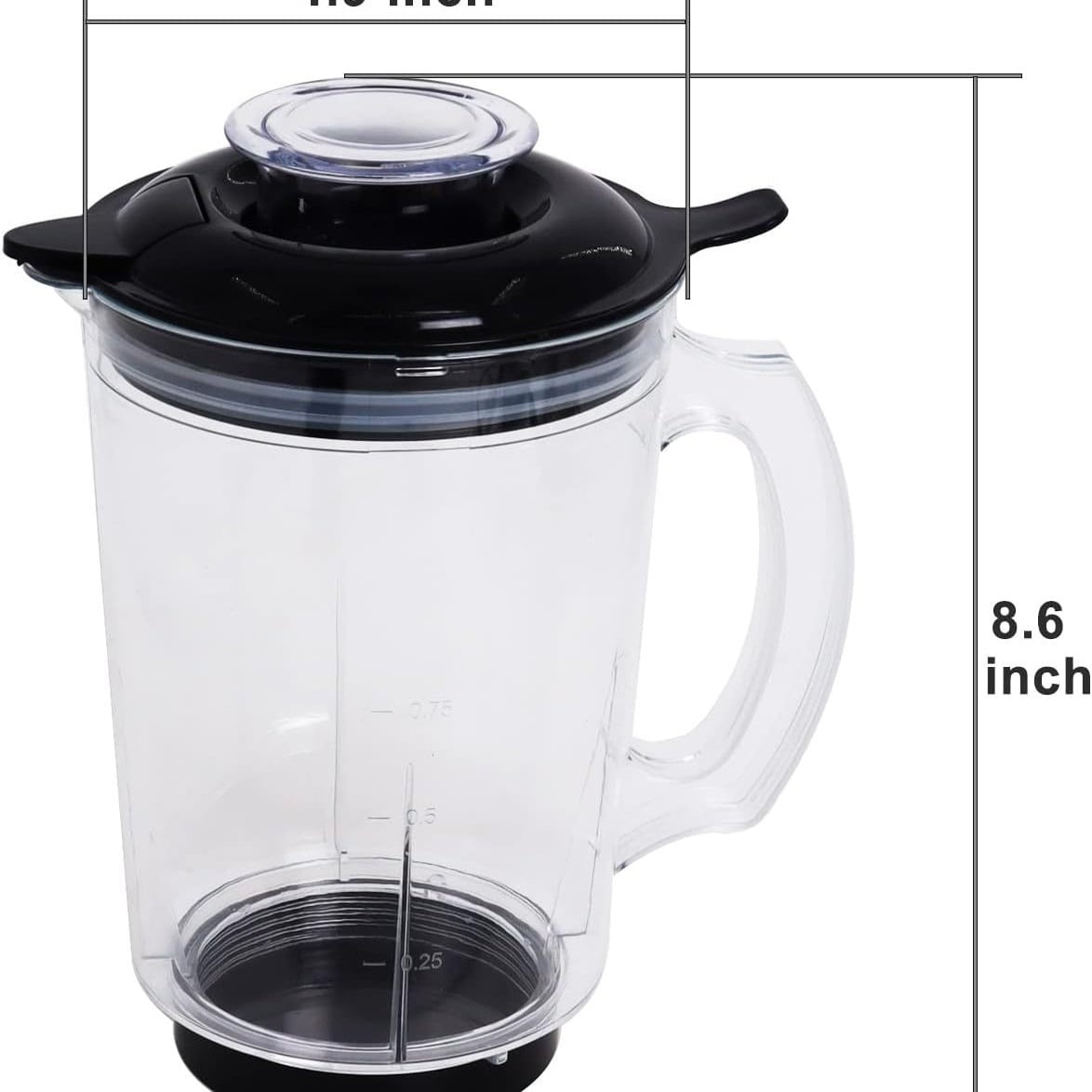 BERTDOMD Cup Replacement Smoothie Cup Part Plastic Cup Juicer Cup With ...