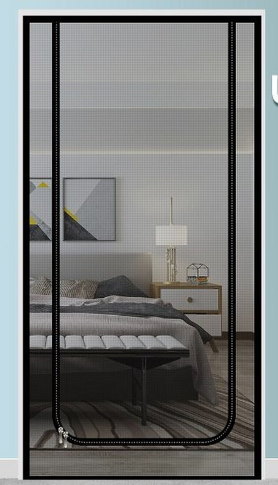 BERTDOMD Large Pet Screen Door with Zipper - Breathable Mesh Curtain ...
