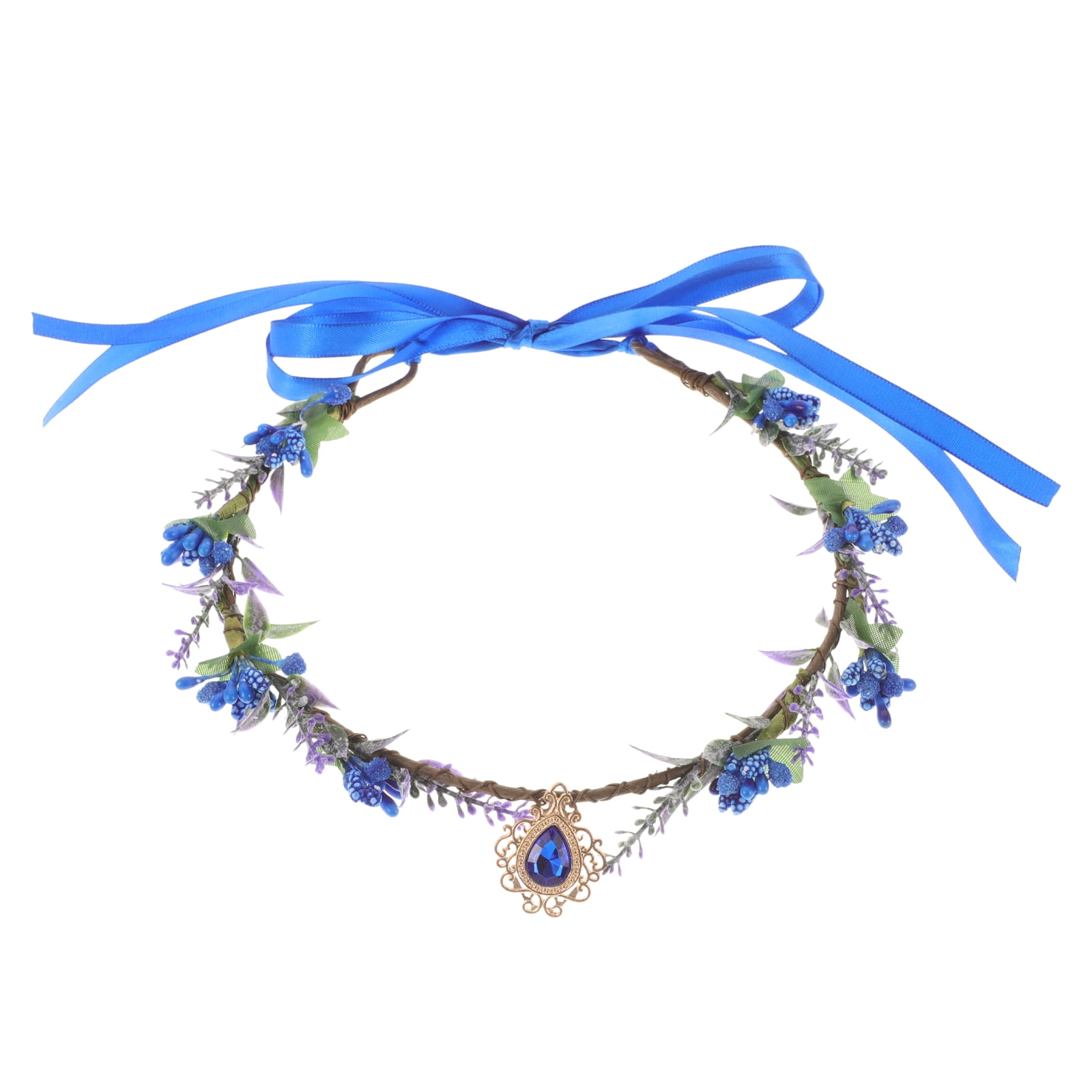 BERTDOMD Fairy Flower Crown, Prom Floral Headband Flower Headpiece ...