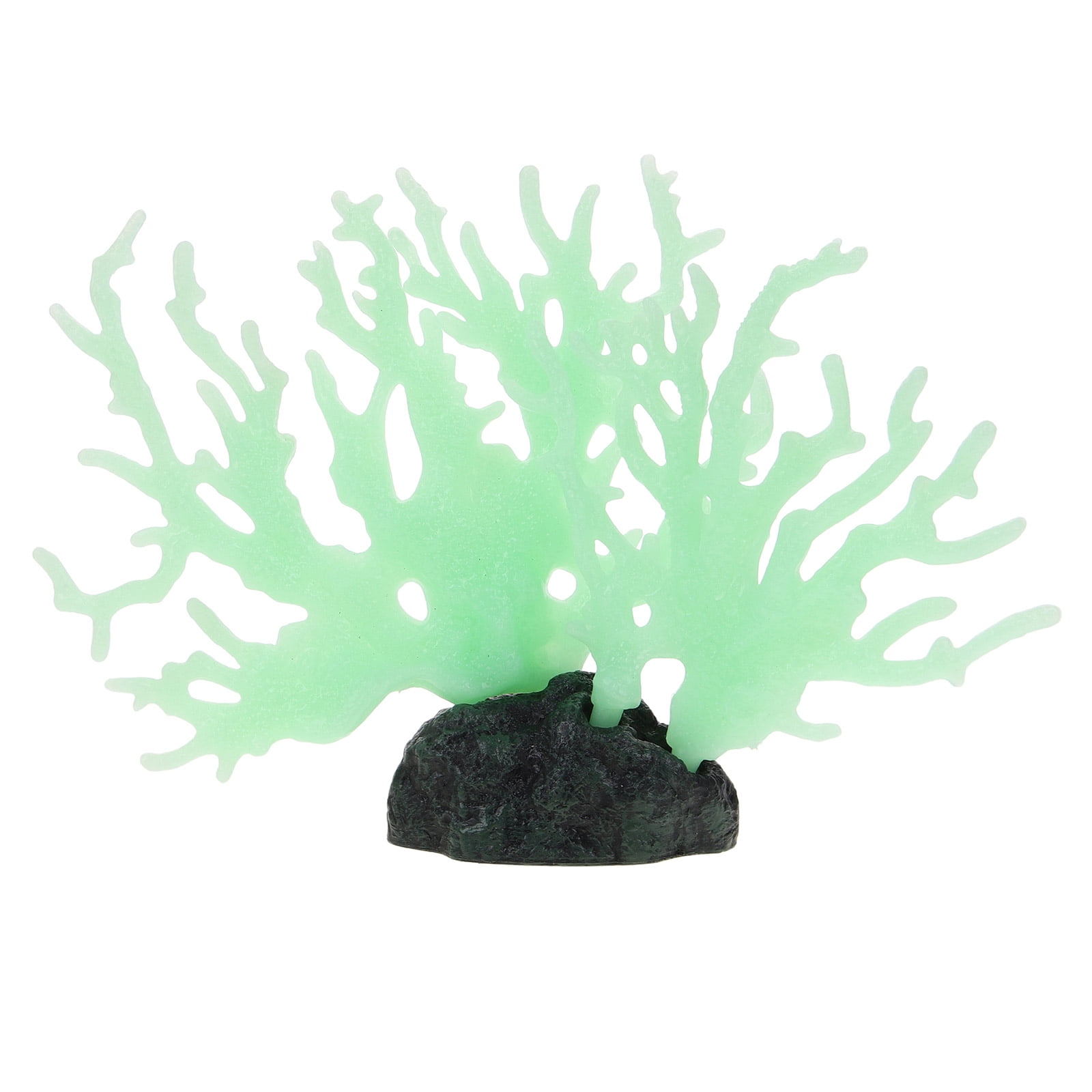 BERTDOMD Fish Tank Coral Decor Glowing Fake Coral Model Aquarium Coral ...