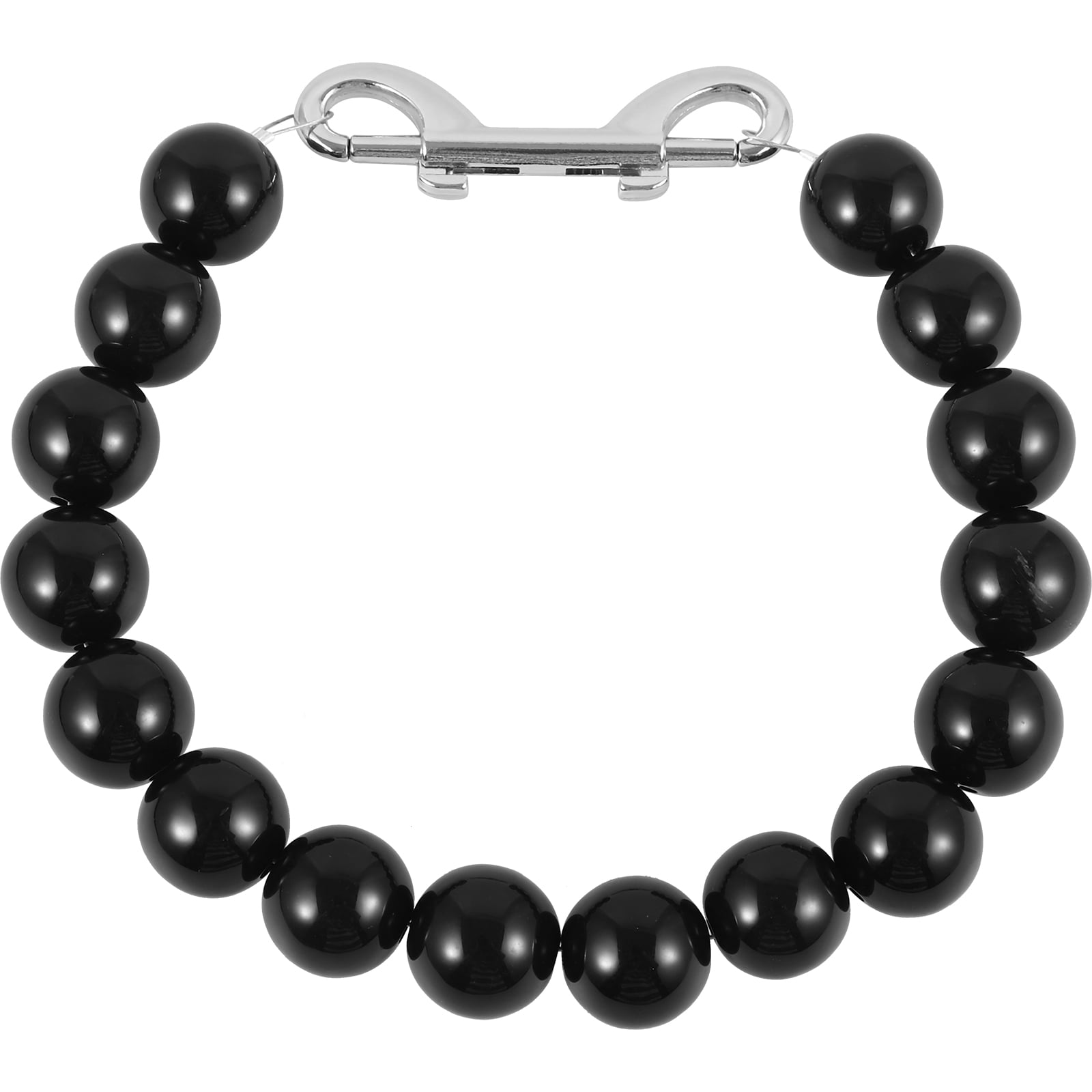 EXHUMKY BERTDOMD Windproof Beaded Flagpole Retaining Ring Black Plastic ...