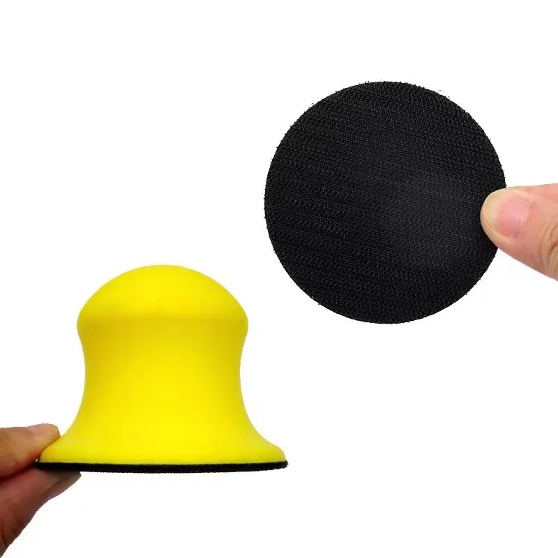 BERTDOMD Handheld Sandpaper Holder for Woodworking Round Sanding Pad ...