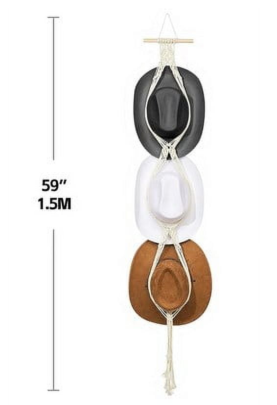 BERTDOMD Hat Organizer Bohemian Hat Wall Hanging Hat Holder Hat Hanger ...