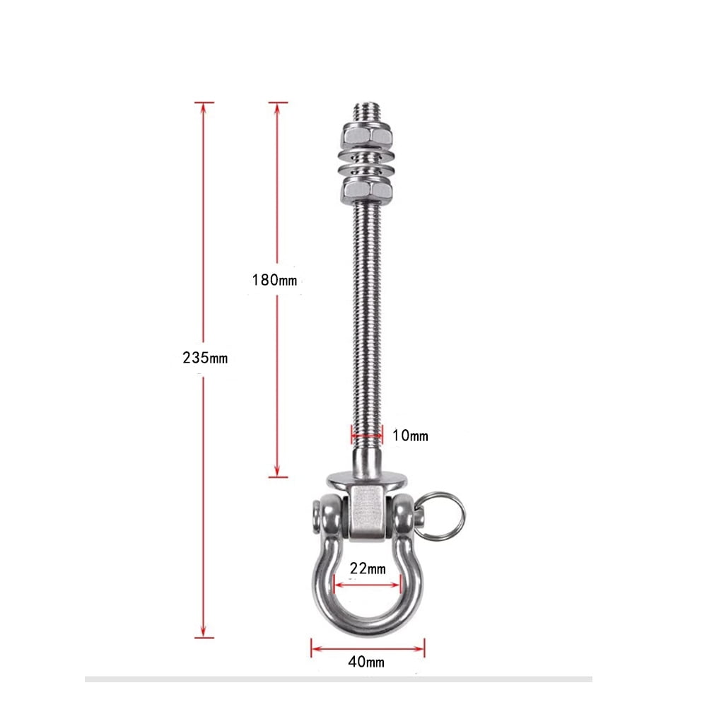 BERTDOMD Heavy Duty Stainless Steel Porch Swing Hook for Hanging ...