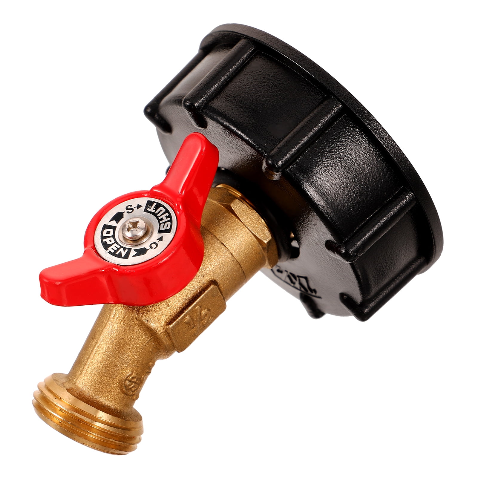 BERTDOMD IBC Tote Adapter 1/4 Inch To 1/2 Inch Hose Faucet IBC Tote ...