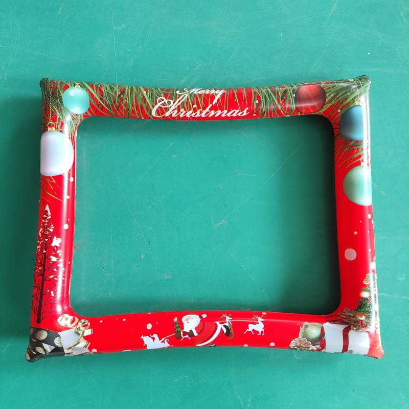 HEMOTON Red Inflatable Photo Booth Frame for Christmas Parties and ...