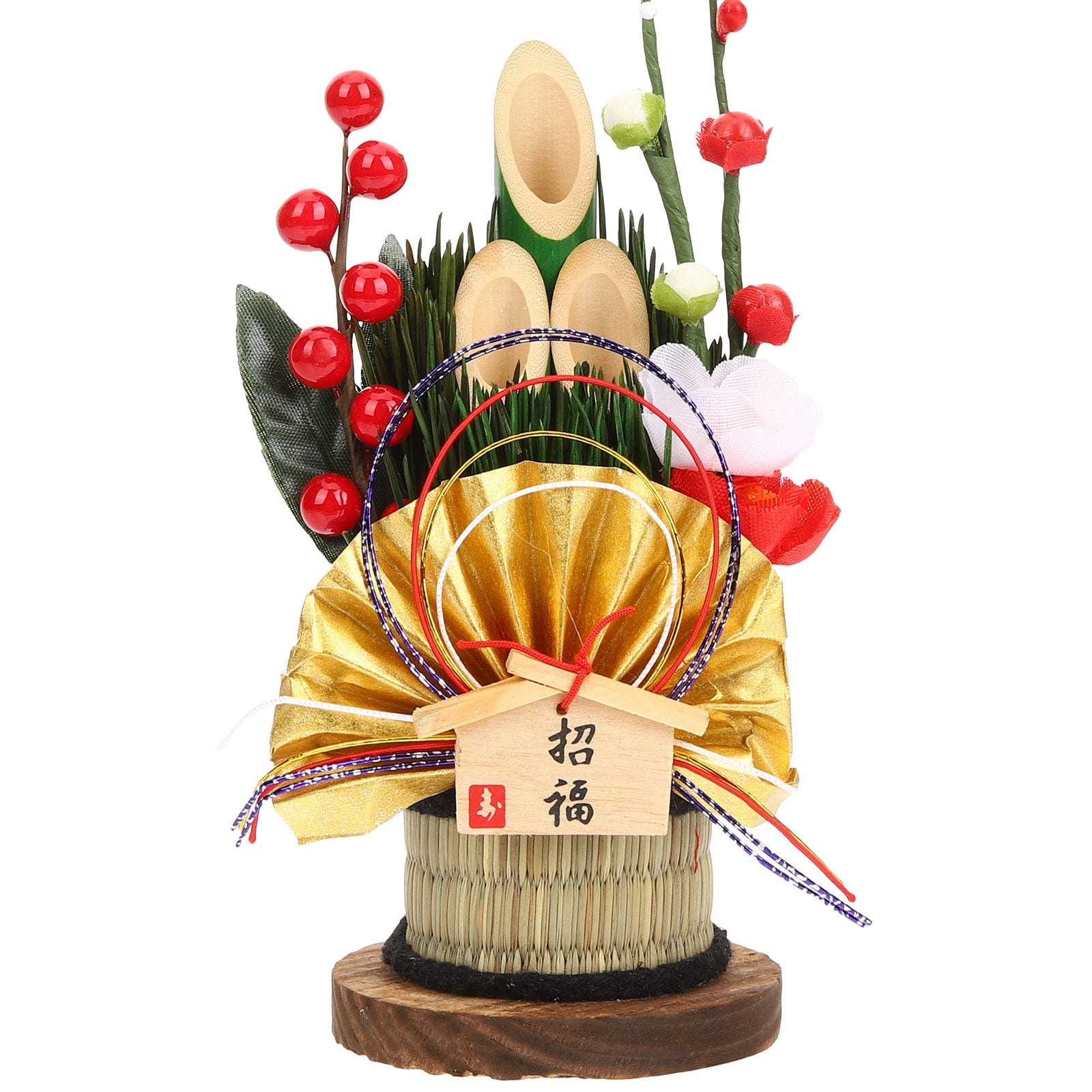 HEMOTON 1 Piece Multi Color Bamboo Design Japanese Style New Year Decor ...