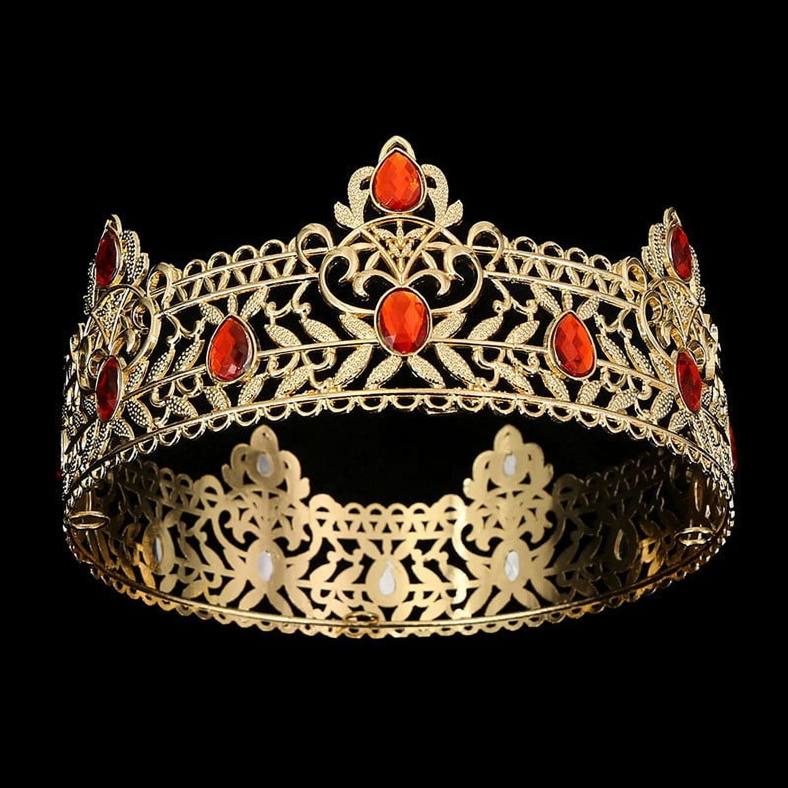 BERTDOMD King Crown Decorative Vintage Delicate King Crown Prop Cosplay ...