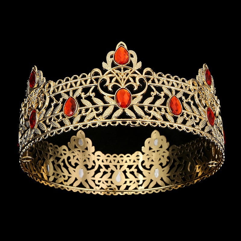 BERTDOMD King Crown Decorative Vintage Delicate King Crown Prop Cosplay ...