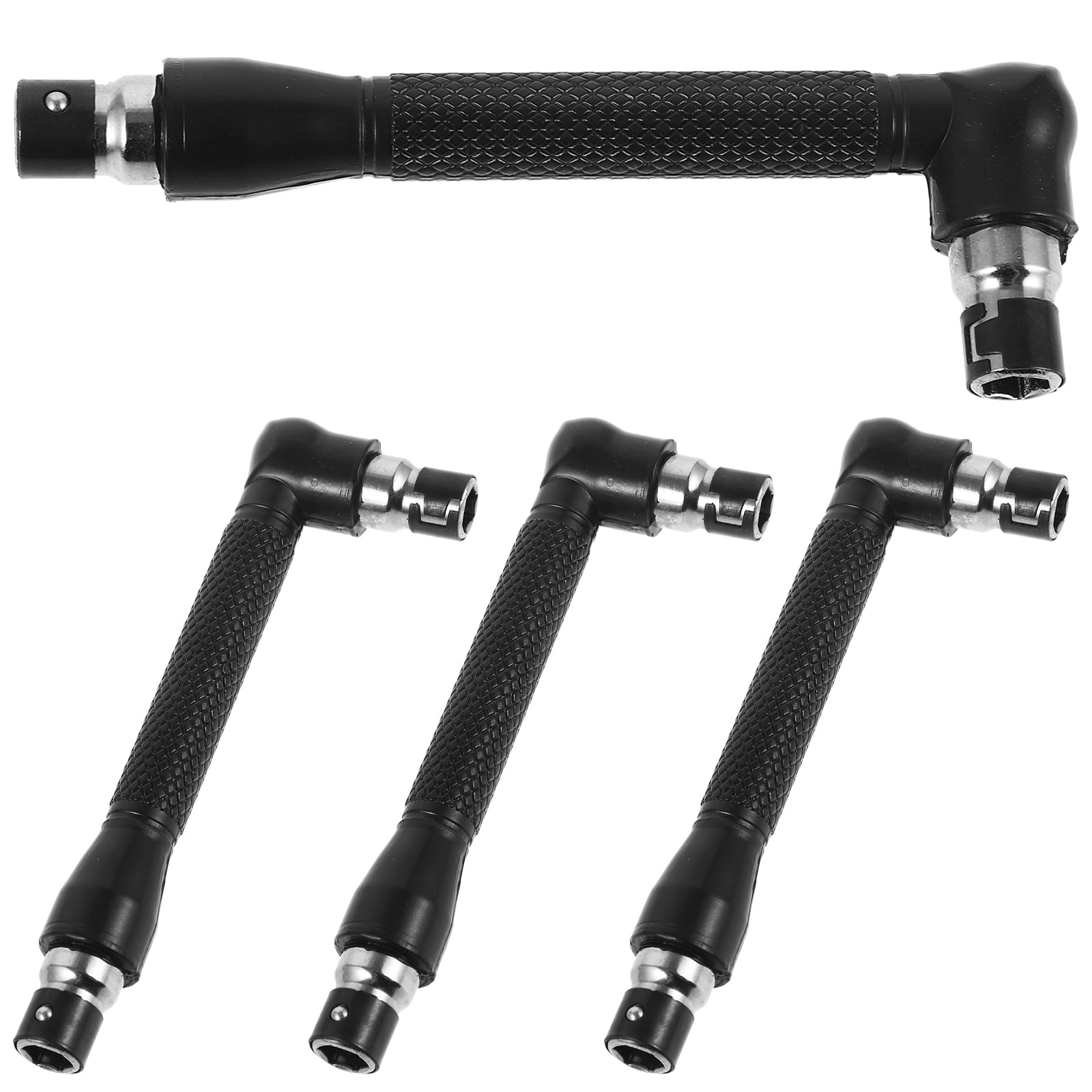 EXHUMKY L-Shaped Socket Wrench Screwdriver Set, Black Metal, for Home ...