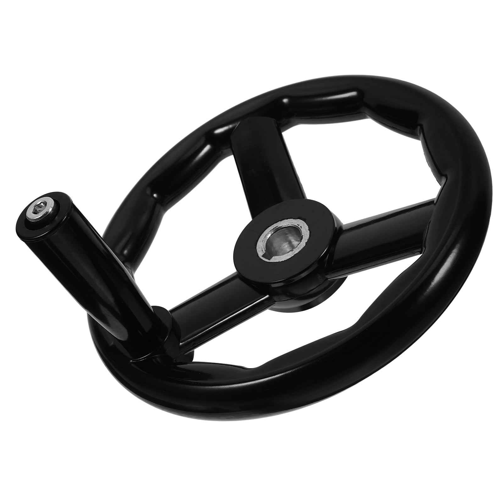 EXHUMKY Bakelite Black Three Spoke Handwheel for Lathe and Milling ...