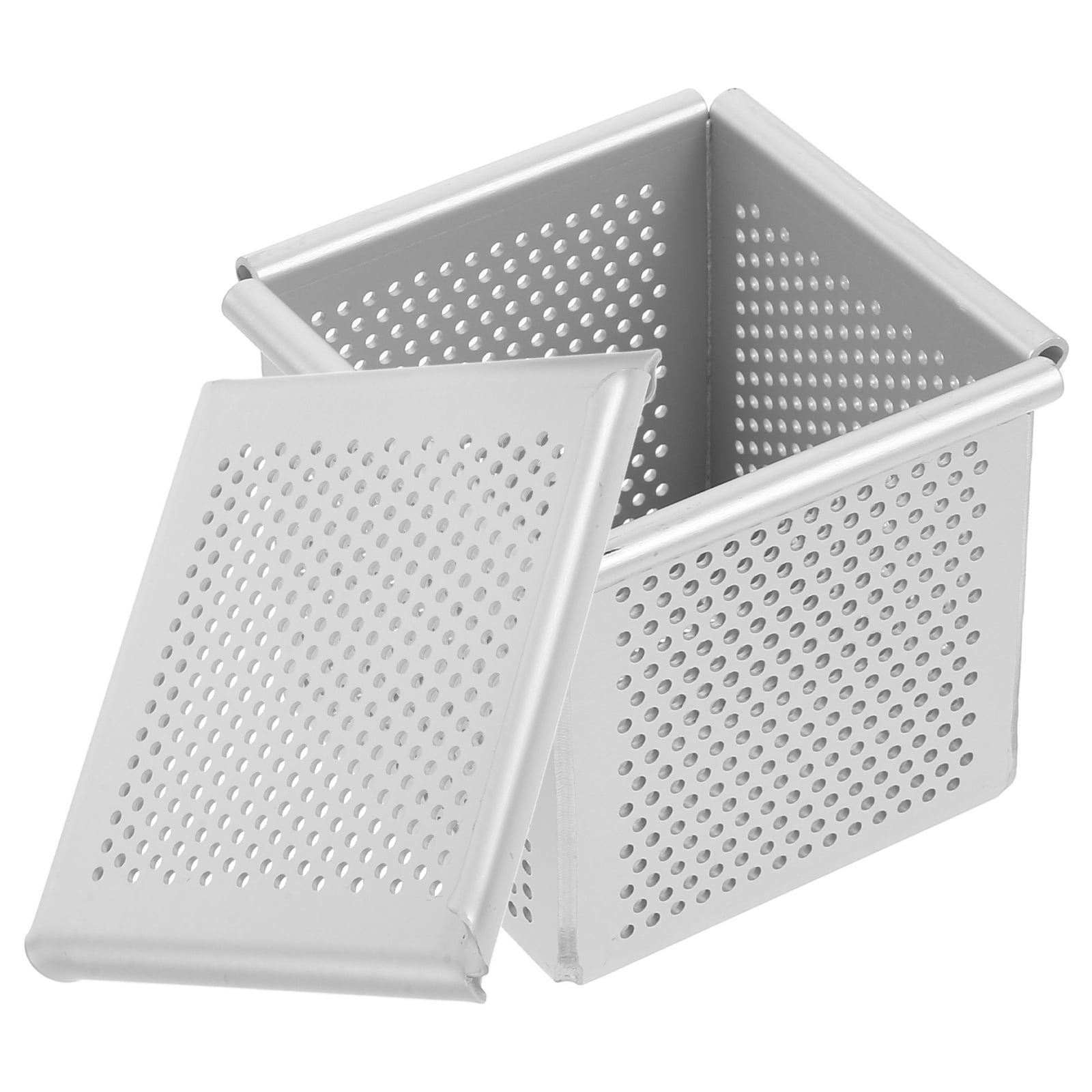 HEMOTON Hemoton Mini Aluminum Alloy Loaf Mold with Cover 1 Set Square ...