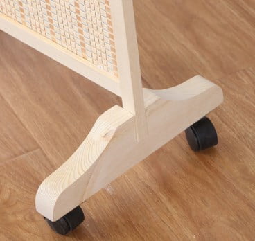 BERTDOMD Movable Wheel Privacy Screens Holder Room Divider Stand With ...
