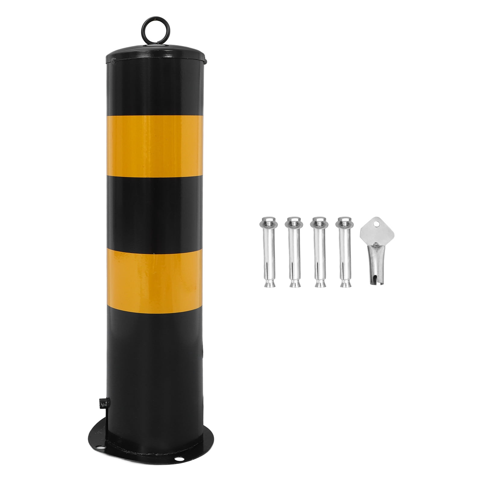 BERTDOMD Parking Barrier Driveway Post Barrier Security Bollards Post ...
