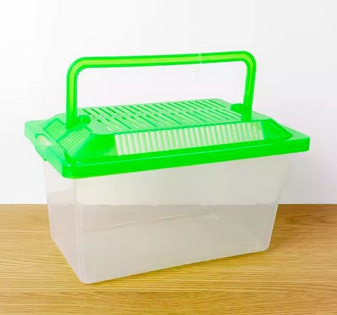 BERTDOMD Plastic Goldfish Turtle Box Portable Small Turtle Feeding Box ...