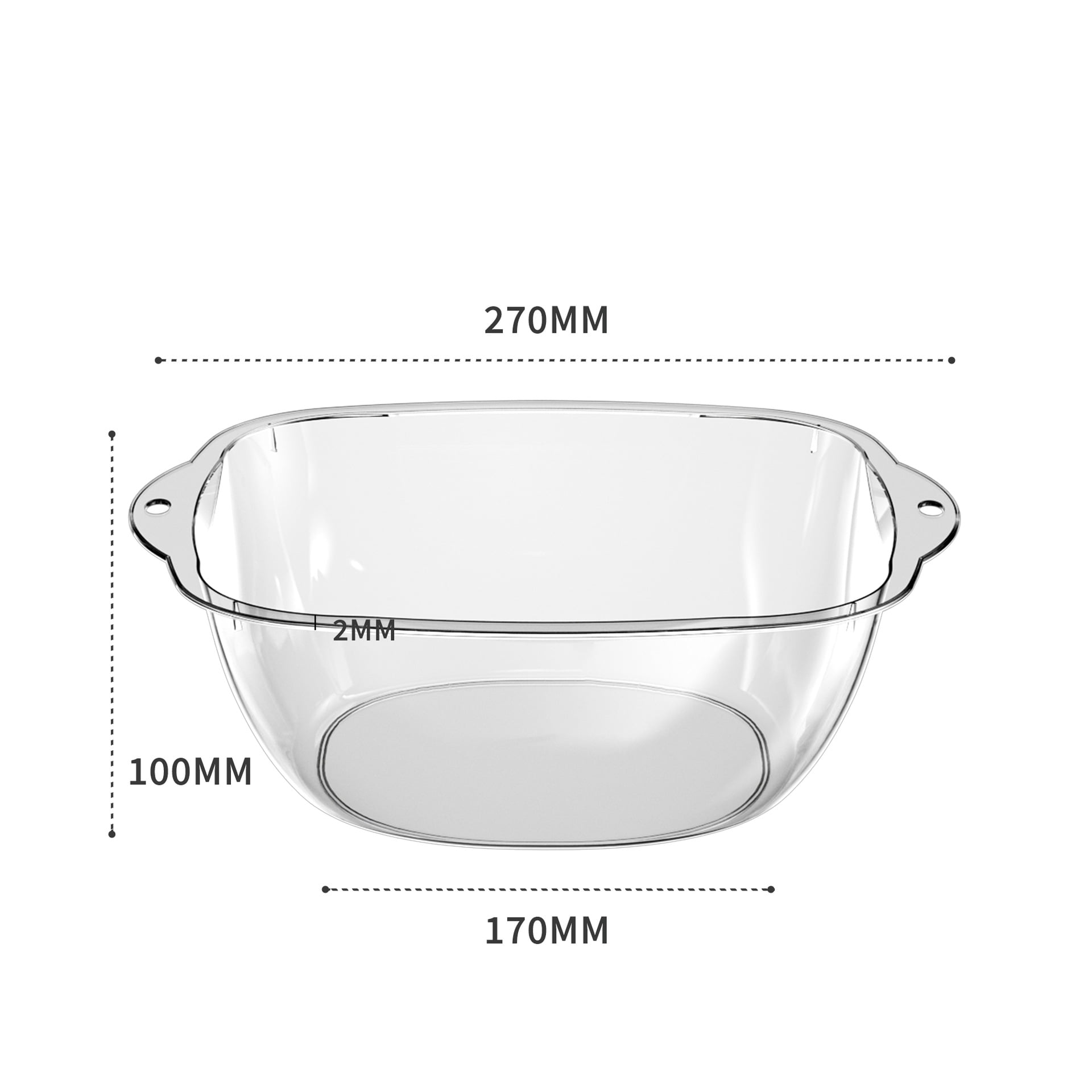BERTDOMD Plastic Multi-use Washing Basin Face Thicken Washing Basin ...