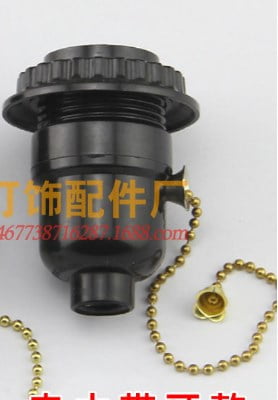 HEMOTON MLINS Pull Chain Light Fixture 1 Set Lamp Holder Ceiling Light ...