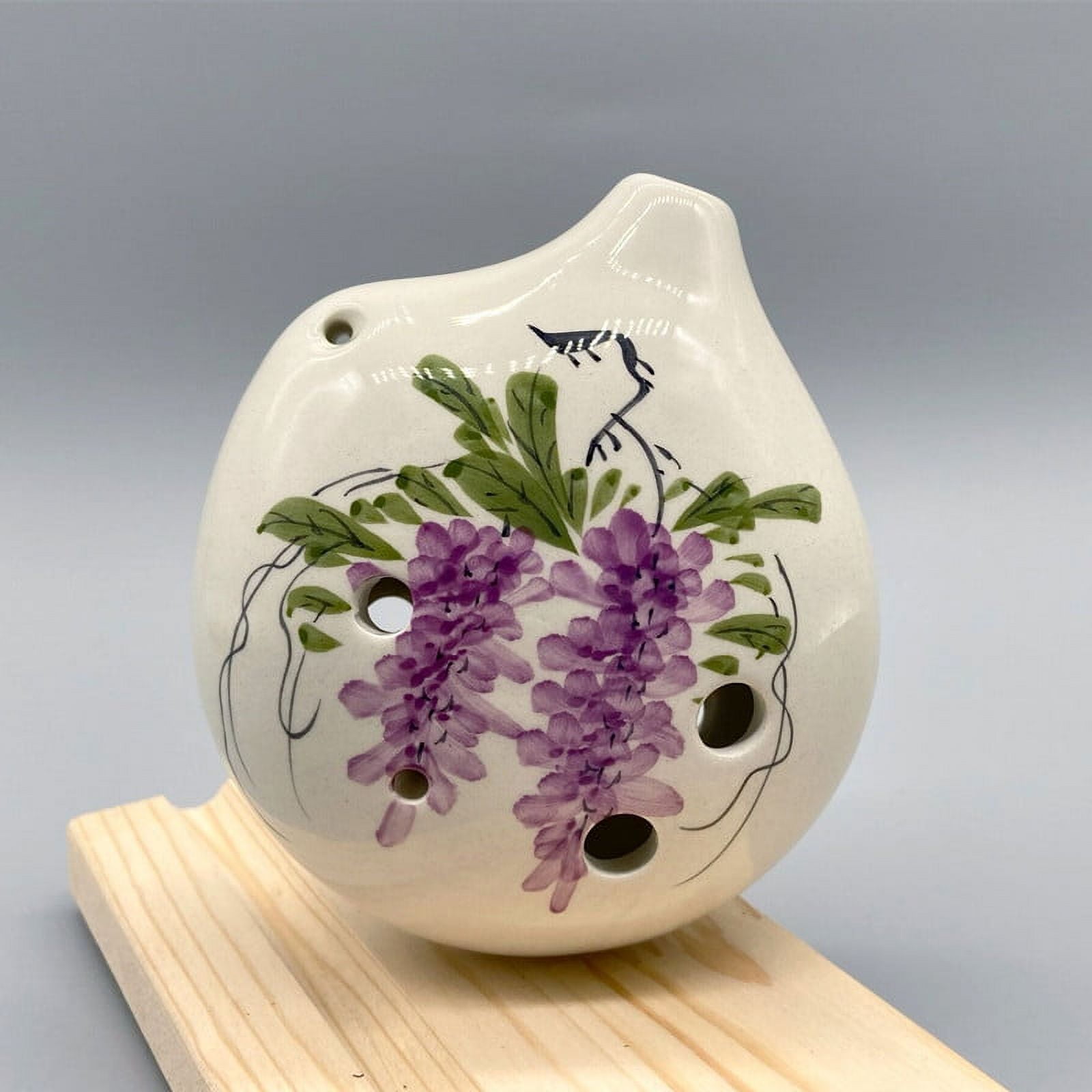 EXHUMKY BERTDOMD Violet Ceramic Alto Ocarina for Beginners Chinese ...