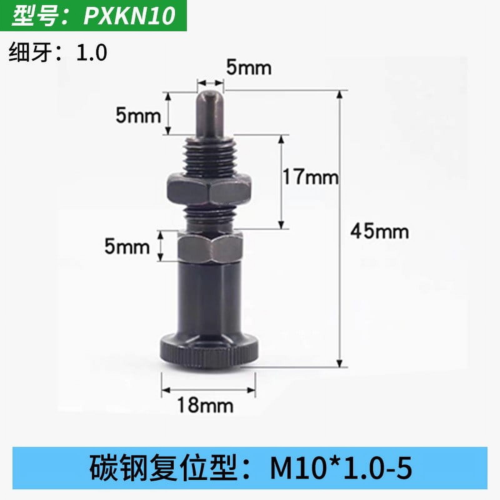 BERTDOMD Reset Type Indexing Plunger Practical Spring Plunger Carbon ...