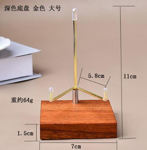 BERTDOMD Rock Display Holder Mineral Display Base Wooden Rock Display ...