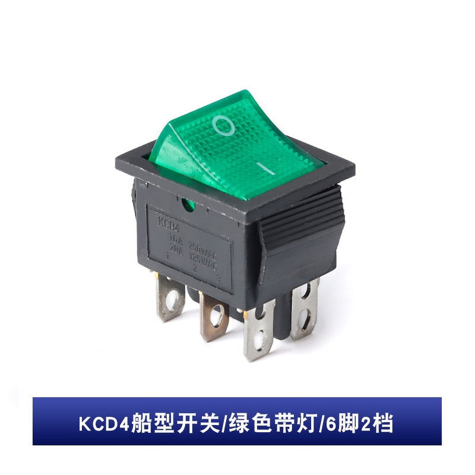 BERTDOMD Rocker Switch 6 Pin 2 Positions Light On Off Button Boat ...