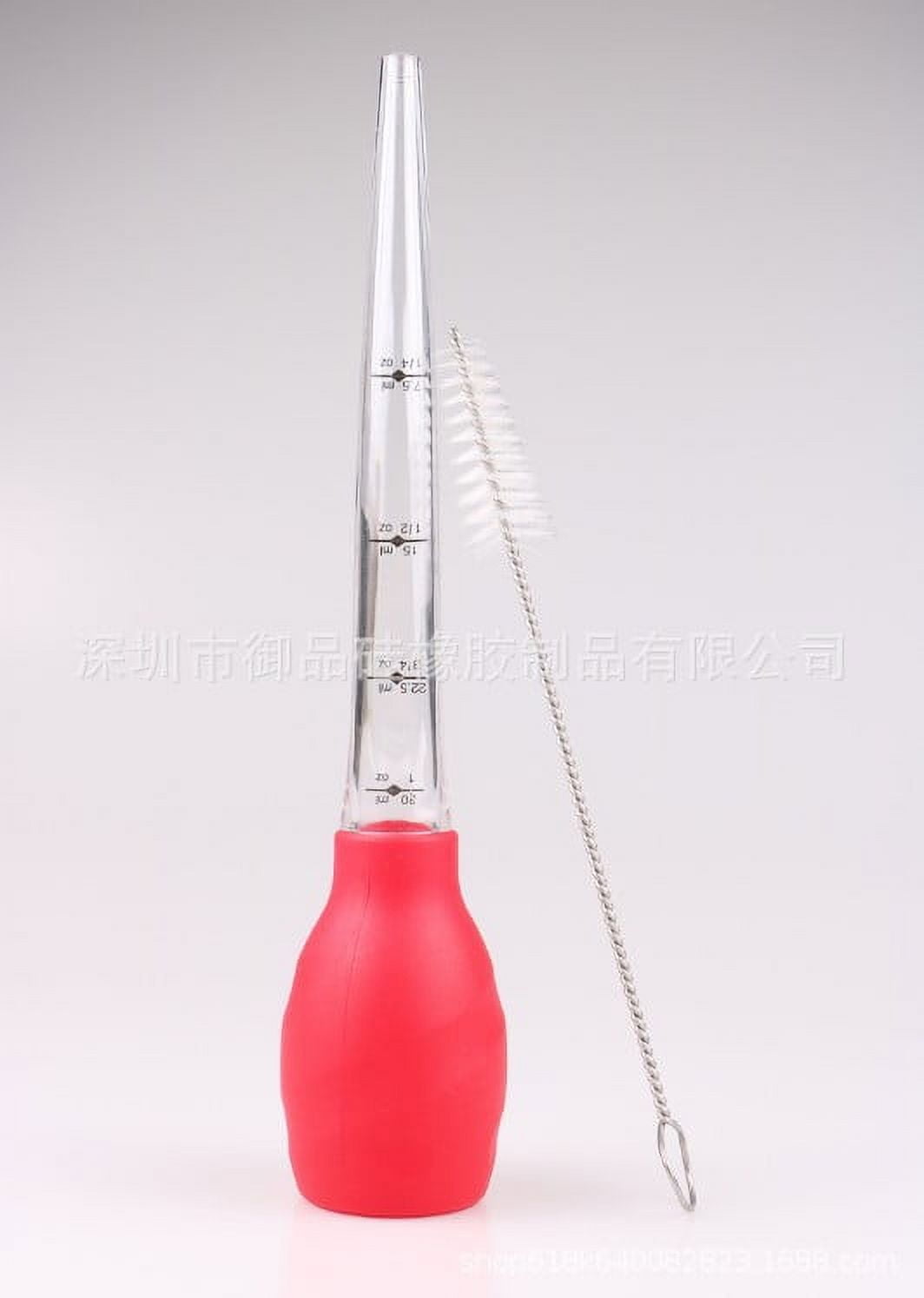 BERTDOMD Small Turkey Baster With Cleaning Brush Silicone Food Baster ...
