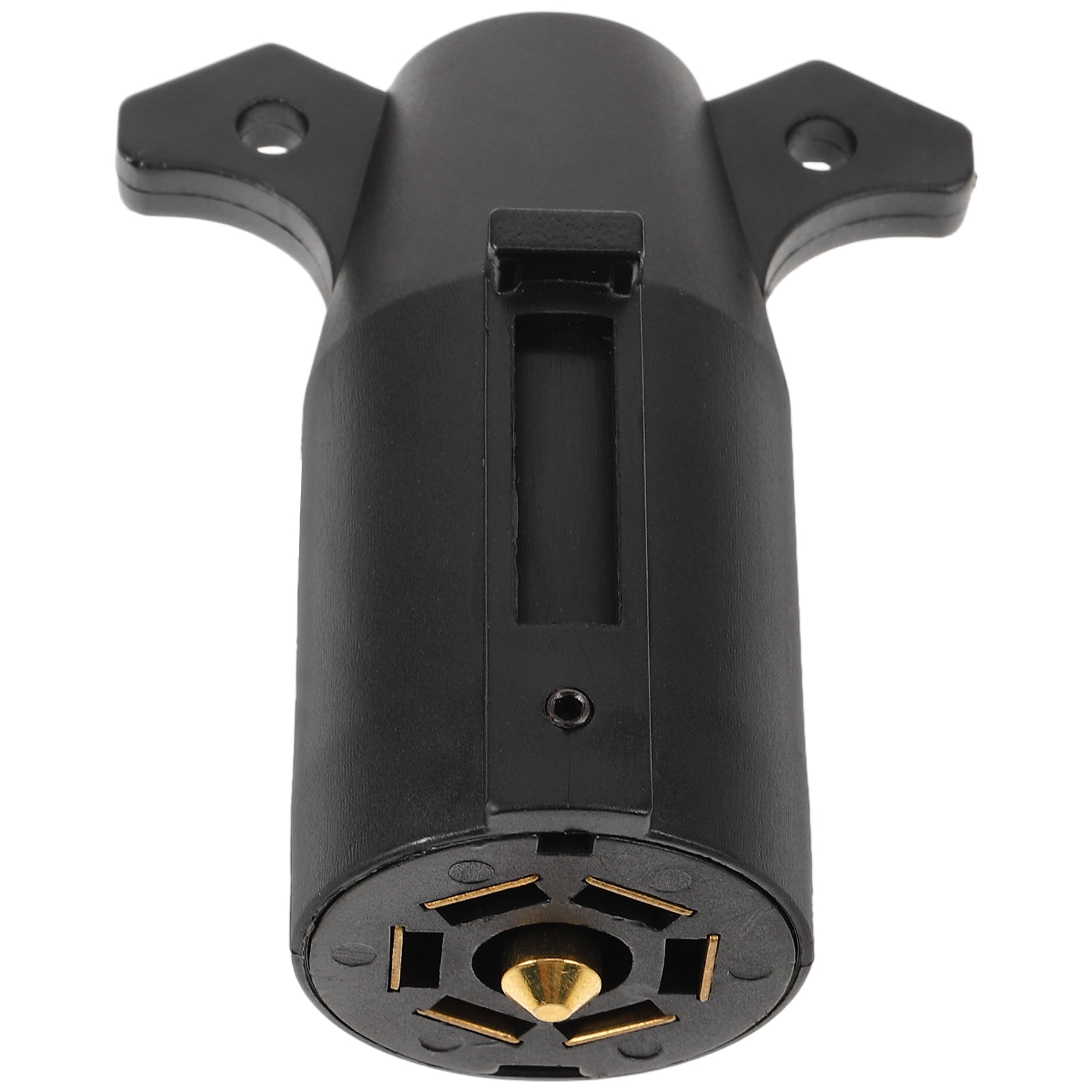 BERTDOMD Trailer Plug Adapter Flat Trailer Connector 7 Way Round Blade ...