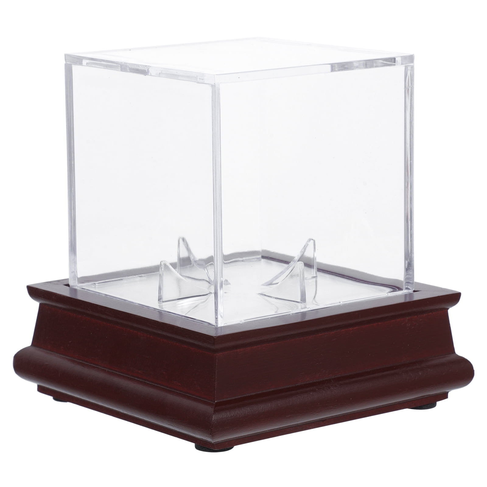 BERTDOMD Transparent Acrylic Ball Display Case With Stand Baseball ...