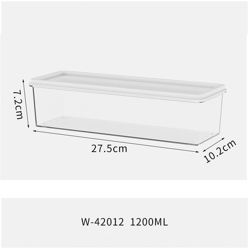 BERTDOMD Transparent Stackable Ice Bin for Freezer with Lid Space ...