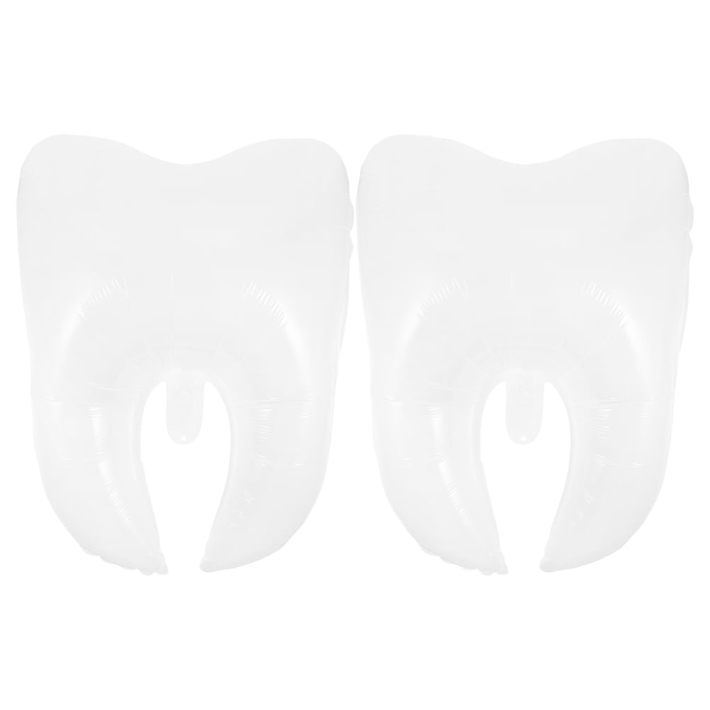 BERTDOMD White Tooth Balloons 2pcs Dental Shaped Balloons Dentist ...