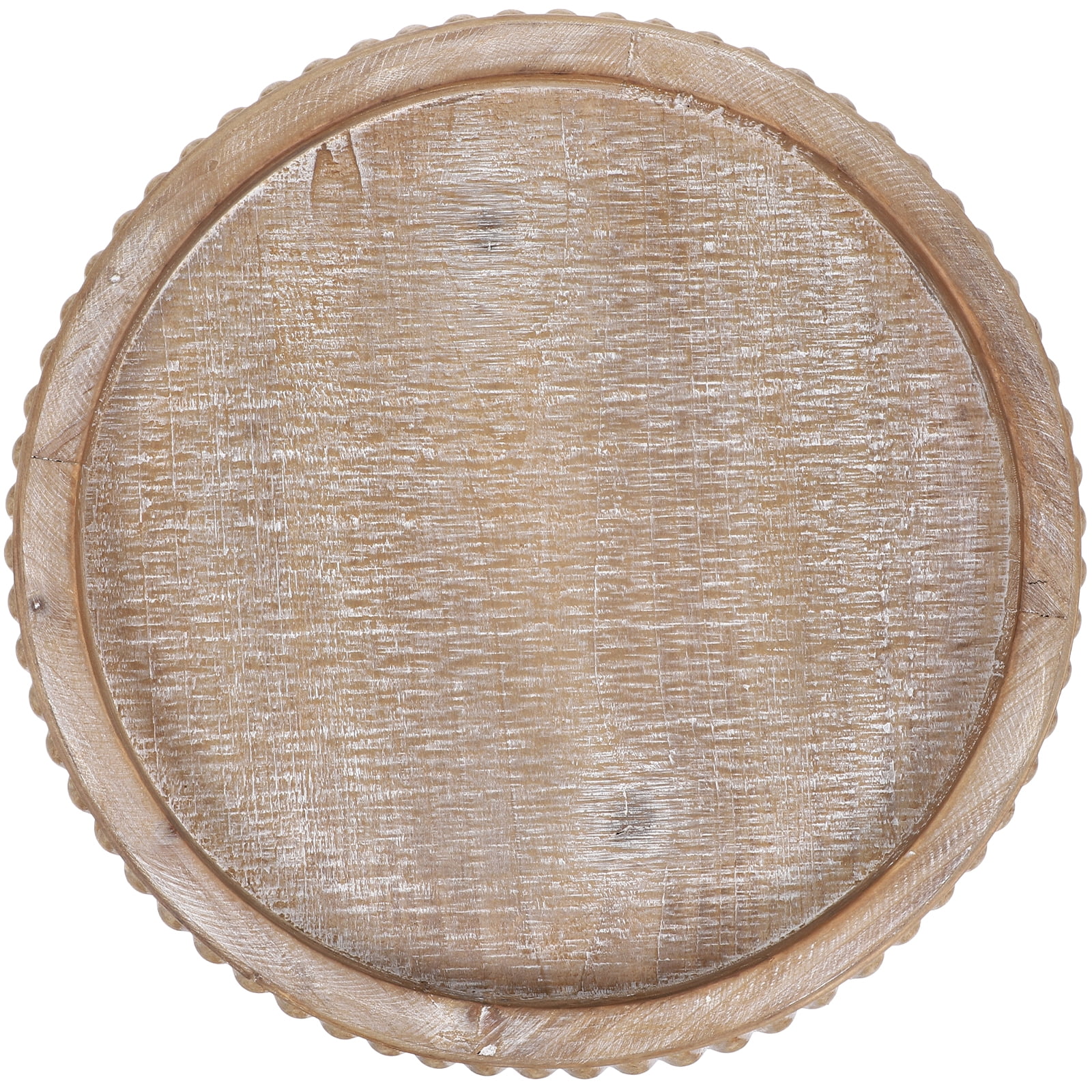 BERTDOMD Wood Rustic Wood Plate Wooden Display Plate Round Plate With ...