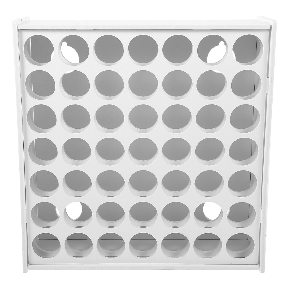 49-Hole Wooden Wall Mounted Paint Holder Vertical Organizer for ...