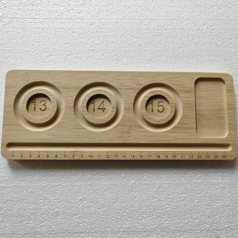 BERTDOMD Wooden Jewelry Design Board Wood Bead Board For Jewelry Making ...