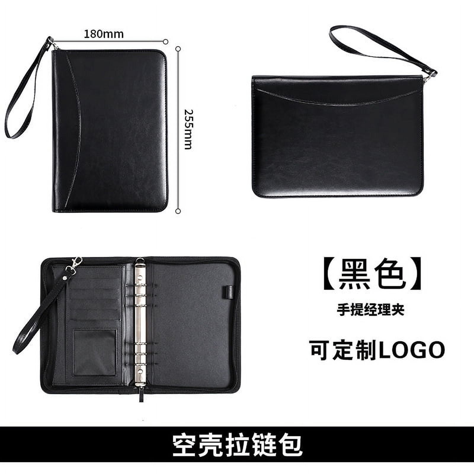 BERTDOMD Zipper Portfolio Multi Functional Zippered Portfolio Organizer ...