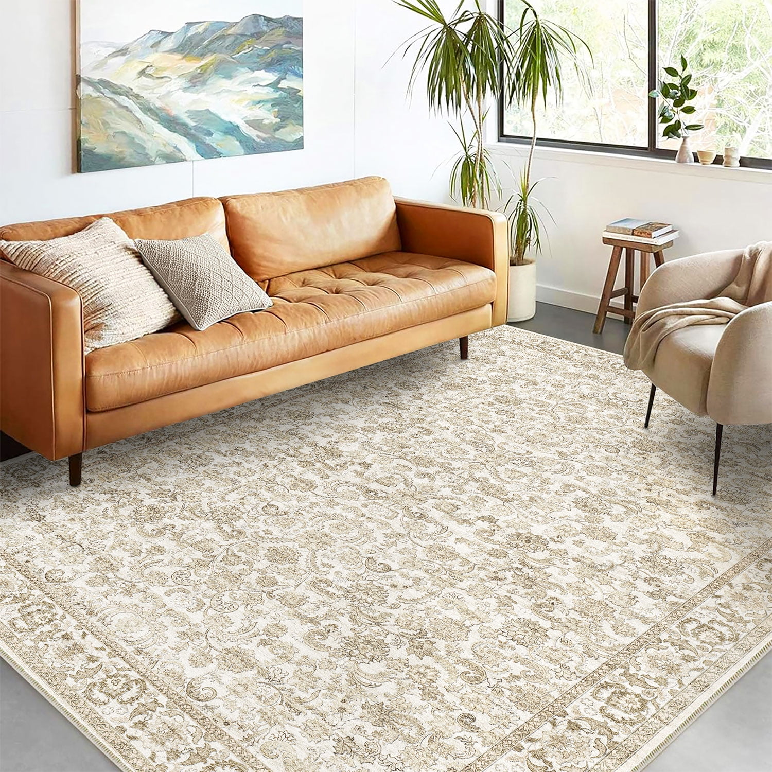 BERTHMEER 10'x12' Large Vintage Area Rugs Washable Oriental Rugs for ...