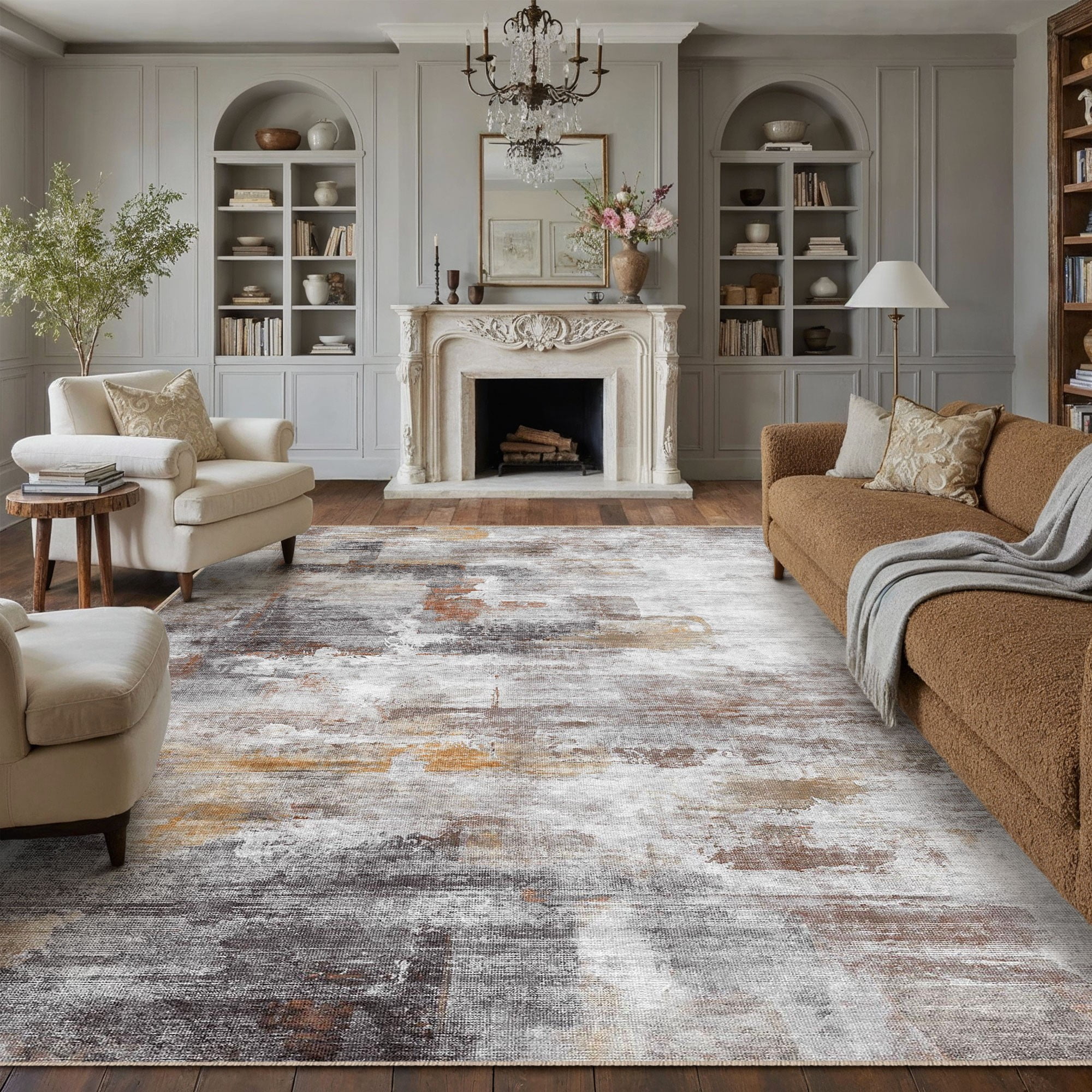 BERTHMEER 10'x14' Large Area Rugs for Living Room Abstract Bedroom ...