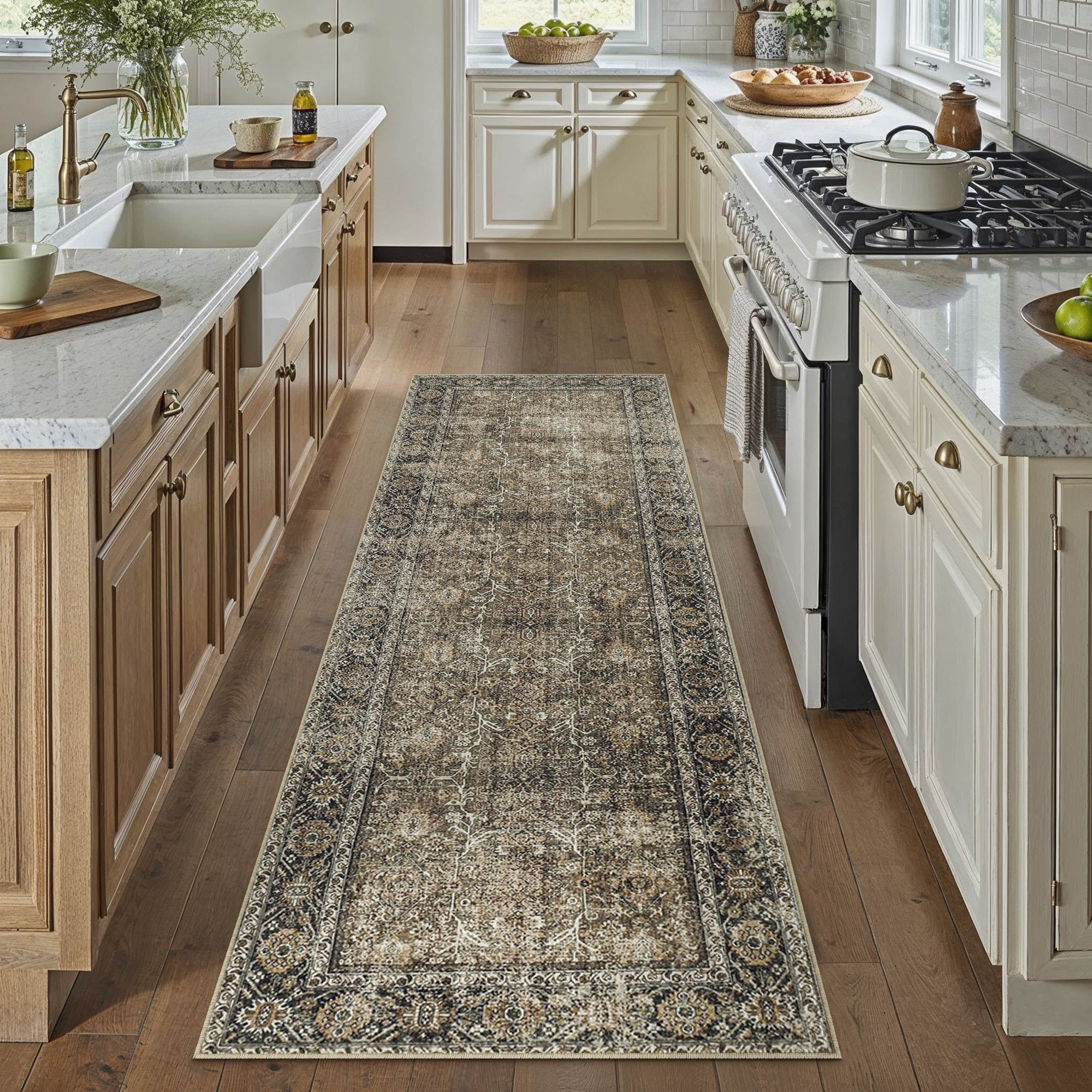 BERTHMEER 2'x10' Runner Rugs for Hallway Kitchen Entryway indoor ...