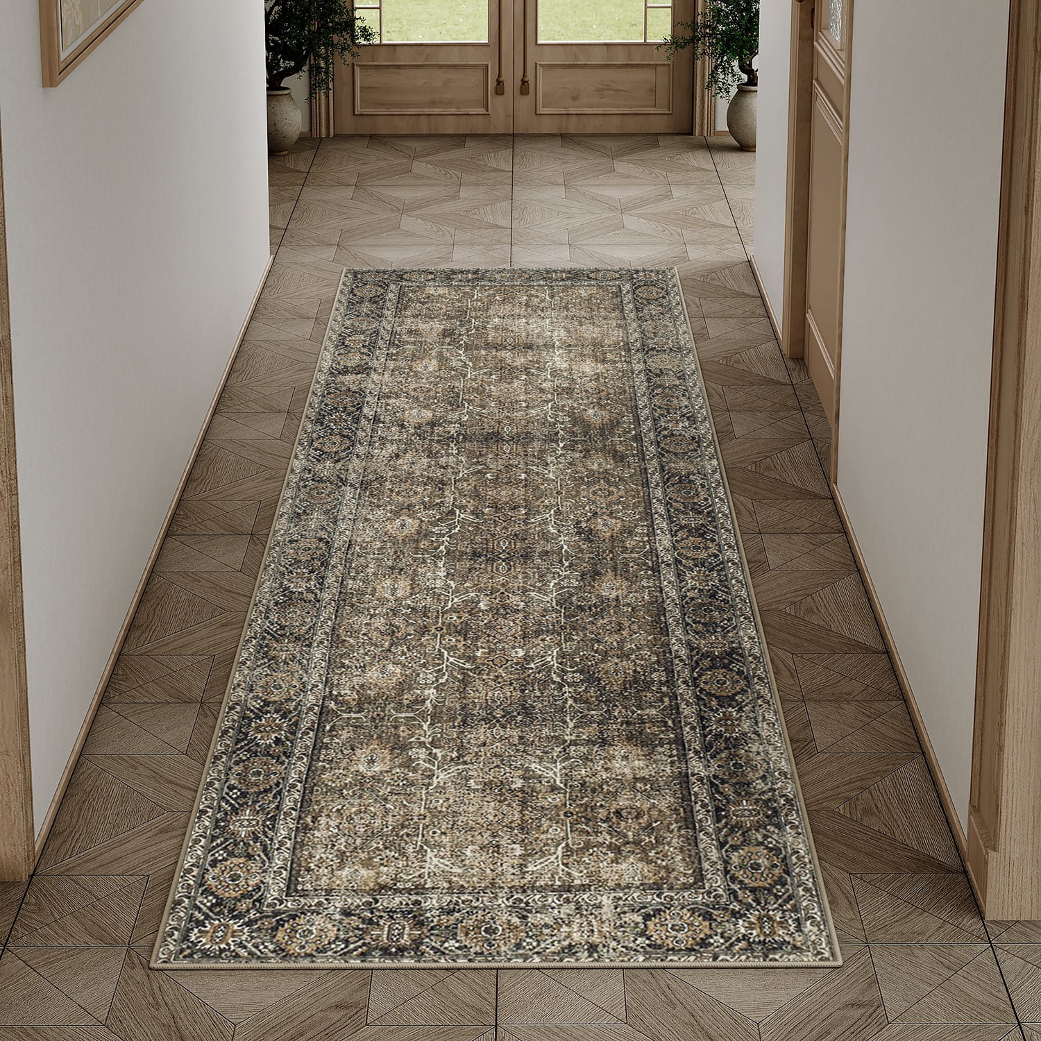 BERTHMEER 2'x10' Runner Rugs for Hallway Kitchen Entryway indoor ...